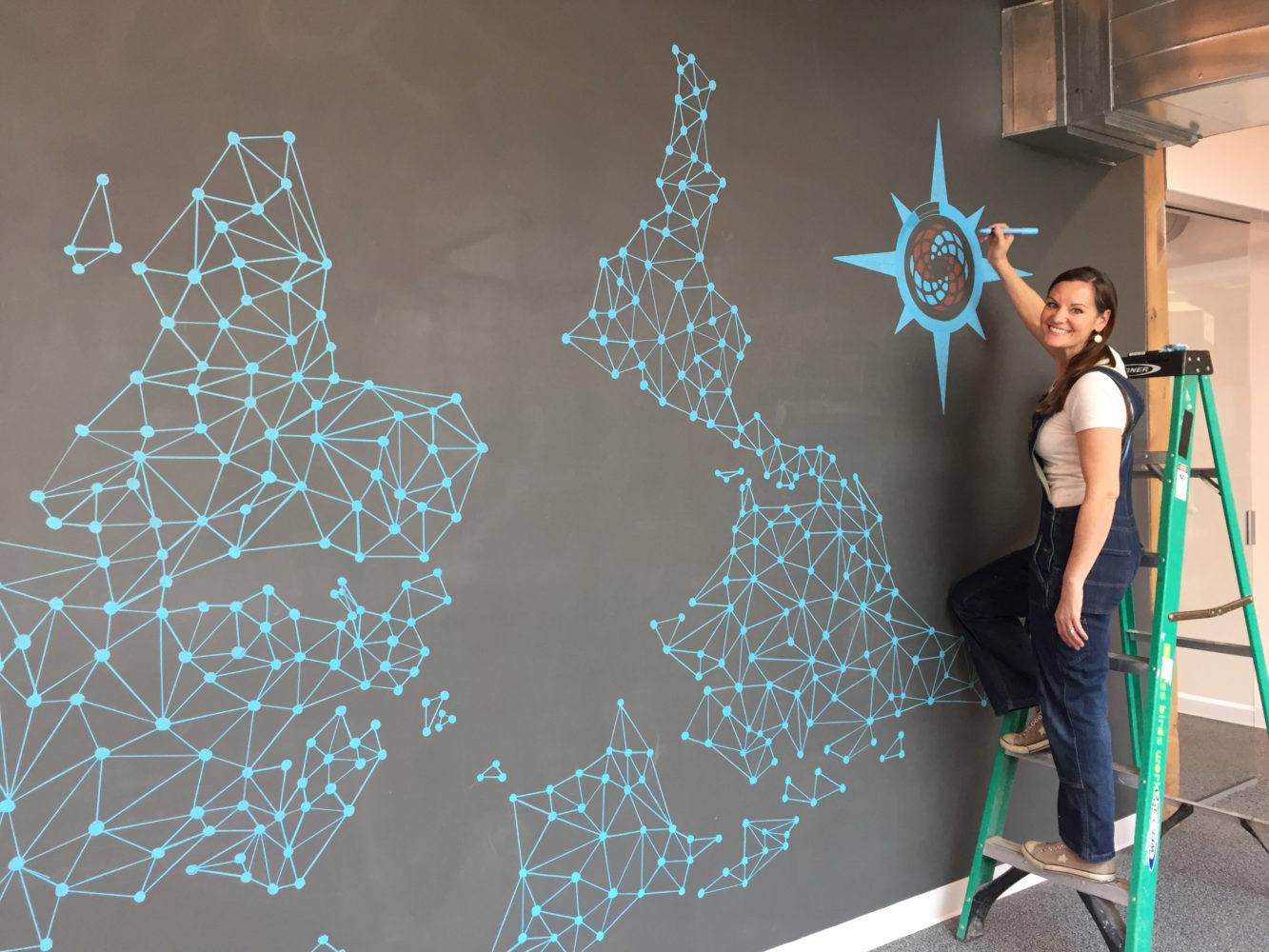 World Connected Mural Commissioned for Symposium 2020 - Posner Center