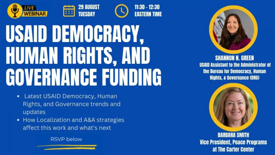 USAID & Democracy, Human Rights, and Governance Strategy Update ...