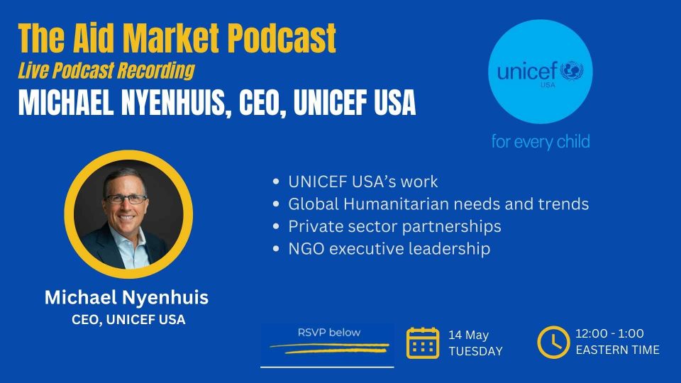 Live Podcast Recording: Michael Nyenhuis, CEO of UNICEF USA - Posner Center